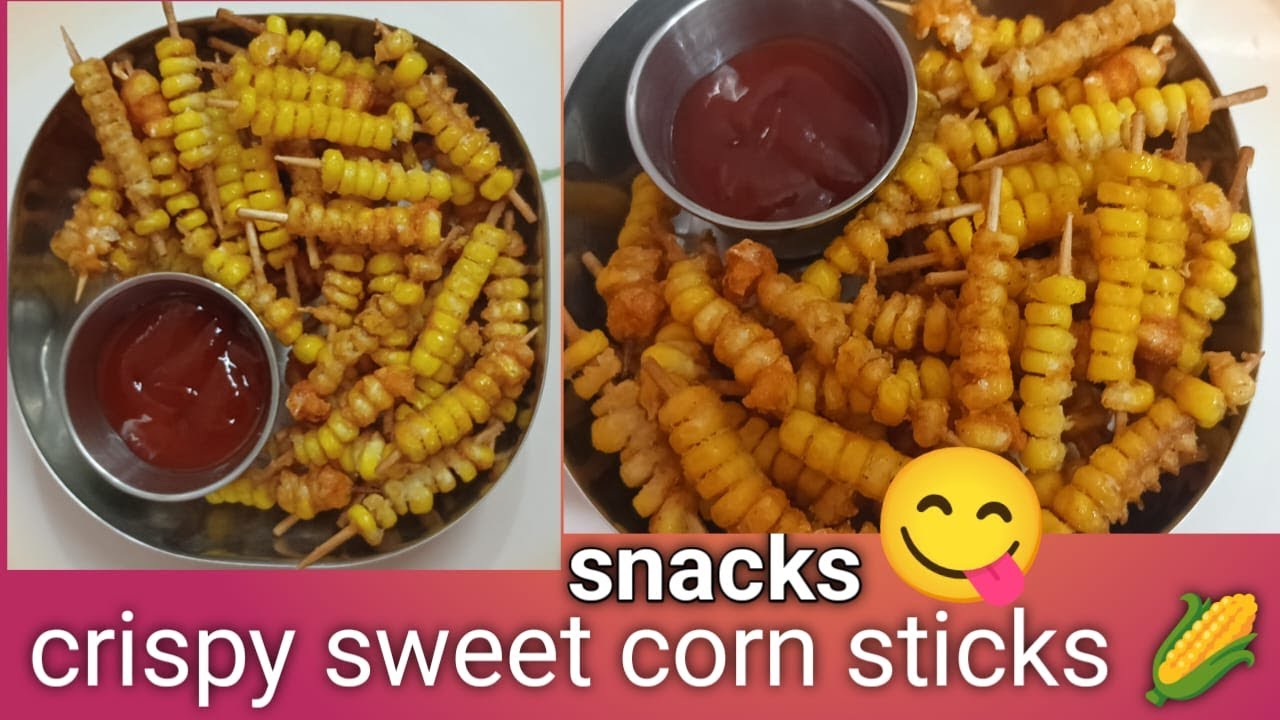 Sweet corn sticks 🌽 sweet corn snacks - YouTube