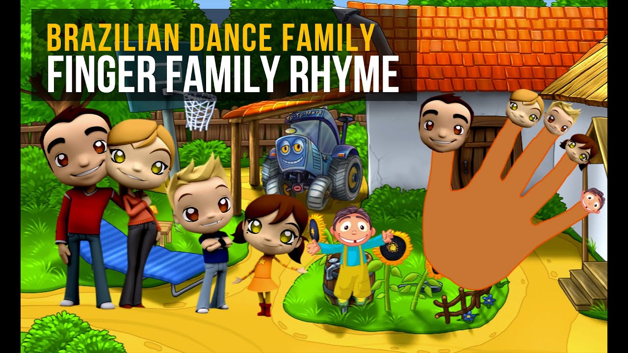 Finger Family Rhymes | Brazilian Dance Finger Family | Cartoon Nursery ...