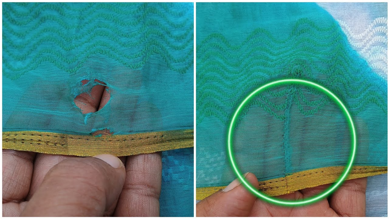A brilliant idea to repair your burnt clothes invisibly by your self ...