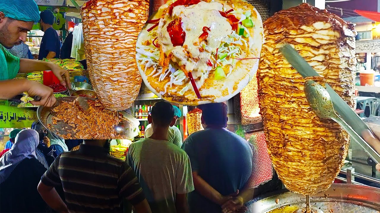 15 flavour Arabian chicken shawarma, chicken shawarma - YouTube