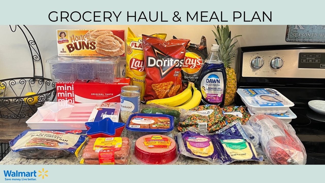 GROCERY HAUL & MEAL PLAN | BUDGET FRIENDLY | WALMART | DINNER MENU ...