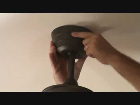 installing a ceiling fan "trim housing" - YouTube
