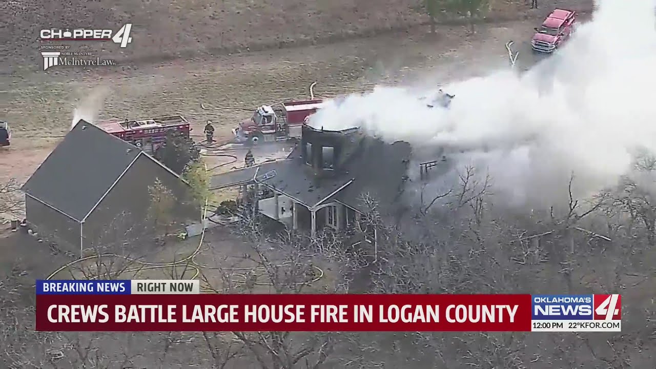 Logan County house fire - YouTube