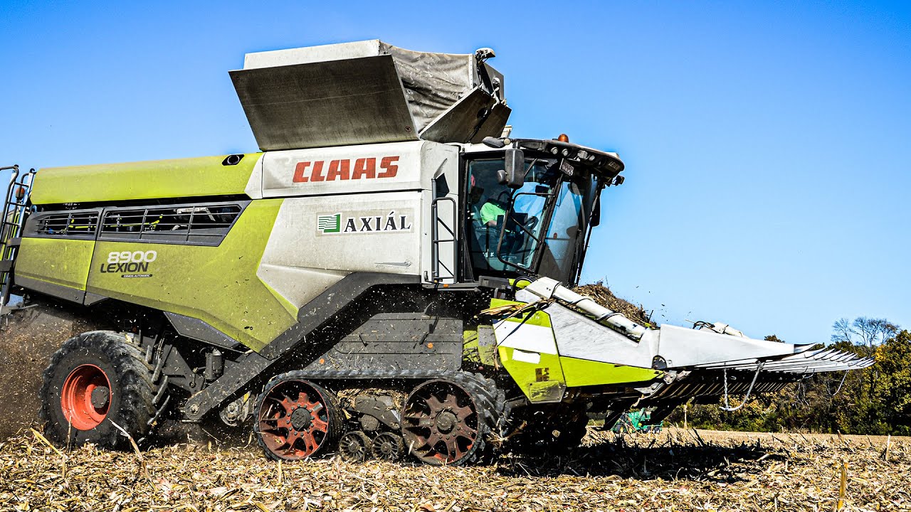 CLAAS LEXION 8900 & JOHN DEERE 8400R | Corn Harvest | 2022 - YouTube