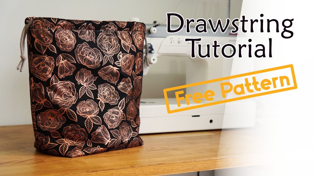Your First Ever Sewing Project - Drawstring Tutorial - Free Pattern ...