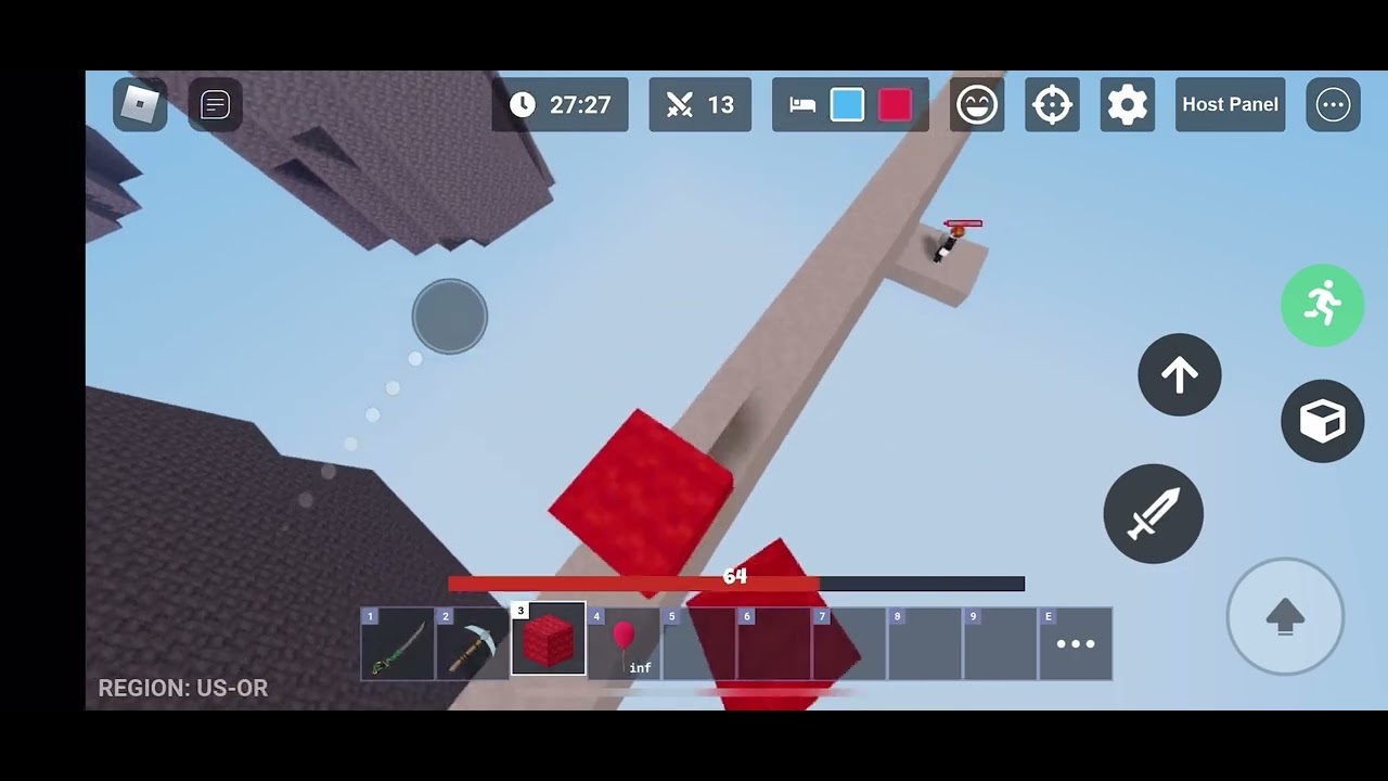 Wall running In bedwars Roblox… - YouTube
