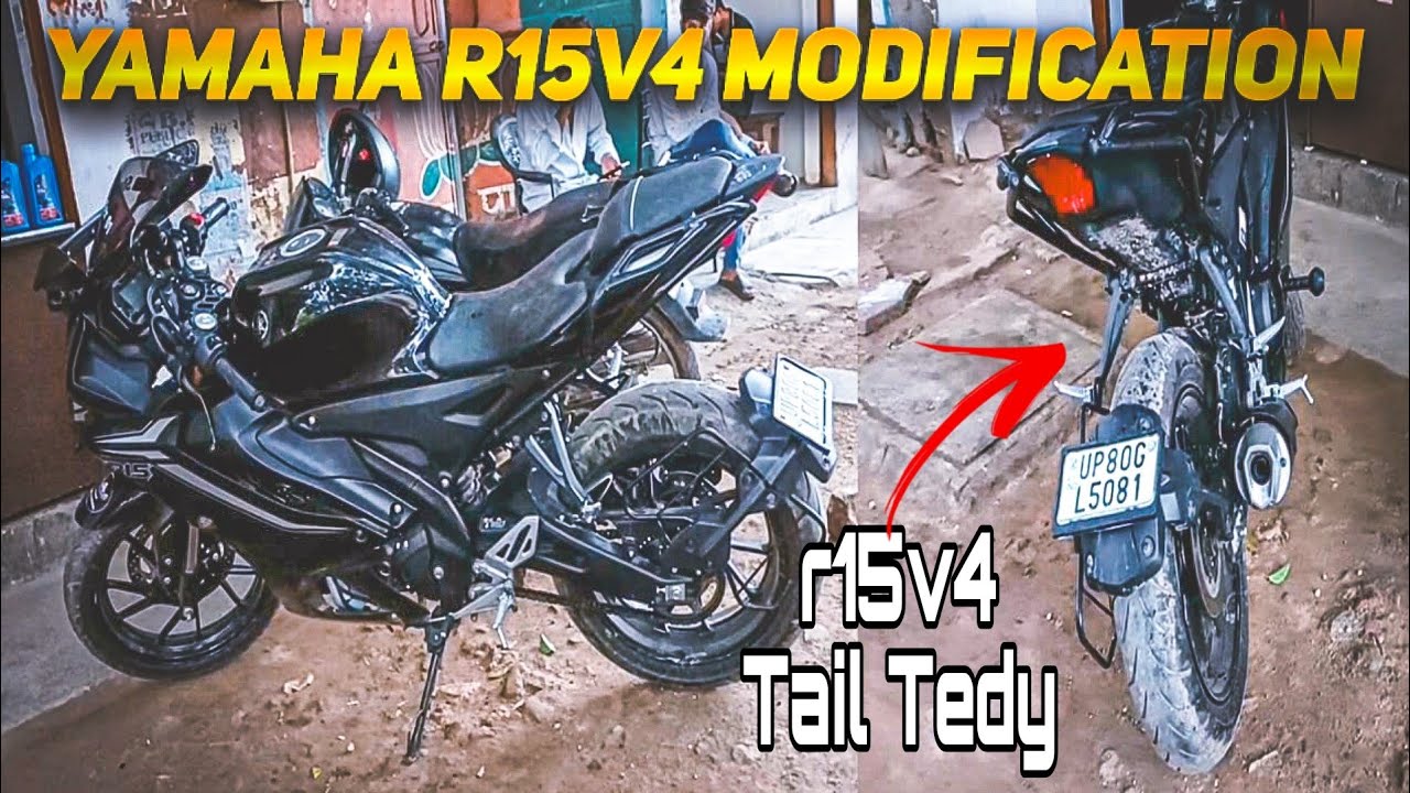 Yamaha r15 v4 Tail Tidy Modification Step By Step Detail video🤩 || Best ...