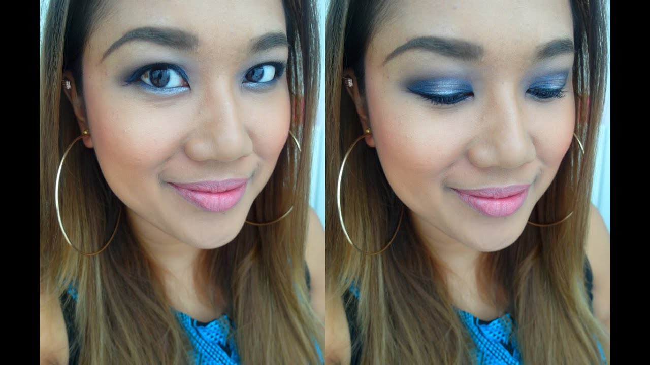 Metallic Blue Eyes Tutorial | Fifiliciousify - YouTube