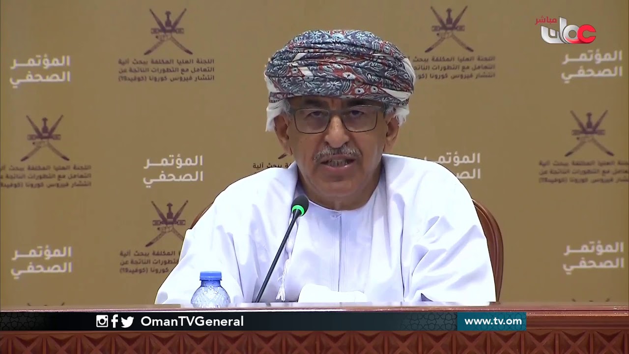 Dr Ahmed al Saeedi, the Minister of Health, during the weekly press ...