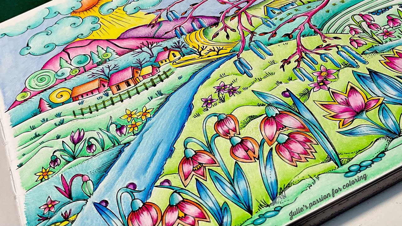 MEIN FRÜHLINGS SPAZIERGANG by Rita Berman - prismacolor pencils - color ...