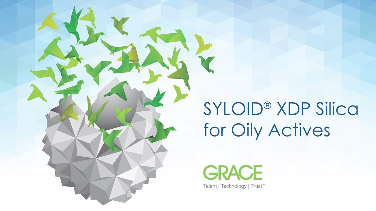 SYLOID® XDP Silica for Conversion of Oily Actives into Powders - YouTube