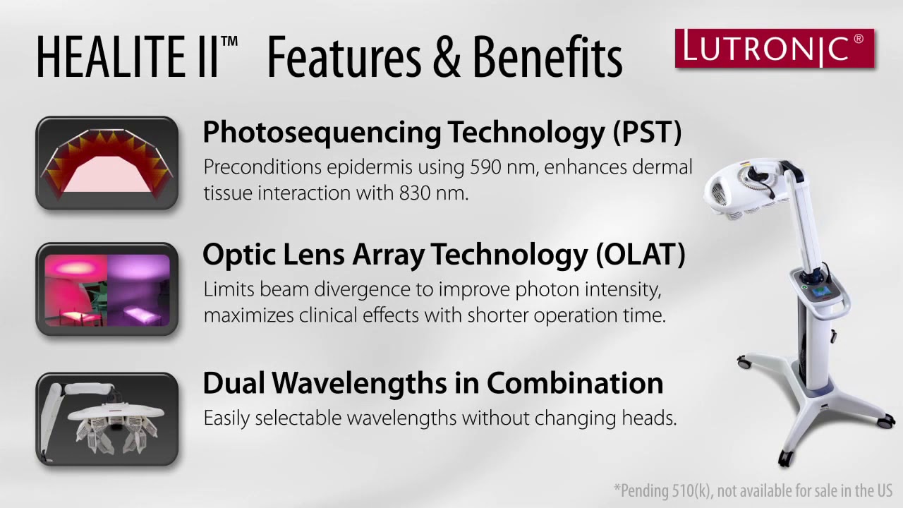 Healite LED Light Therapy from Lutronic PHOTOTHERAPY - YouTube