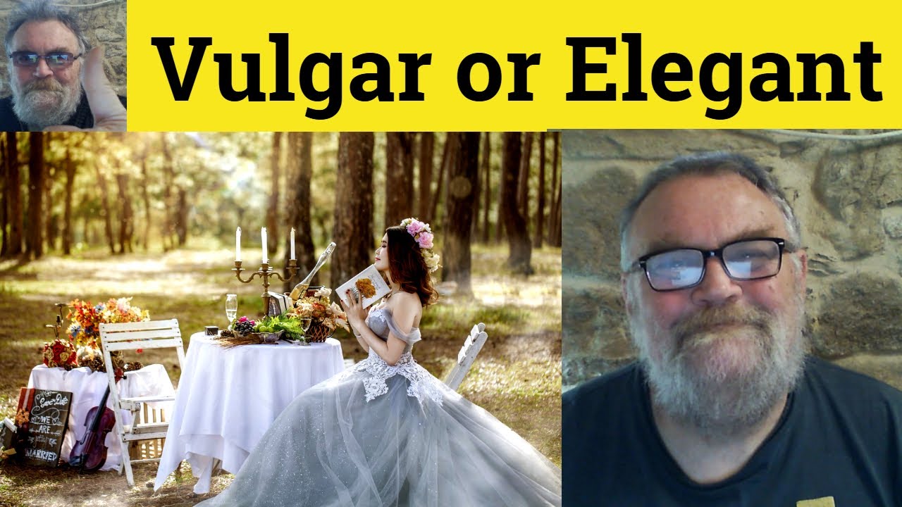 😎 Vulgar Meaning - Elegant Defined - Vulgar Examples - Elegant ...