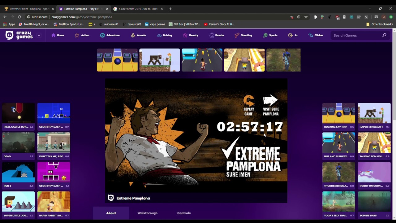 Extreme Pamplona Speedrun 1 - 2:57.17 - YouTube