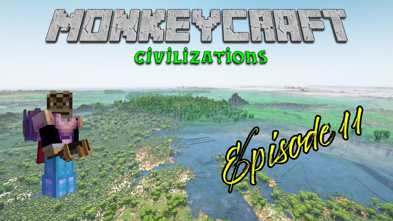 I TERRAFORM FOR THE FARMING DISTRICT in Modded Minecraft || Monkeycraft Civilizations Ep. 11 ...