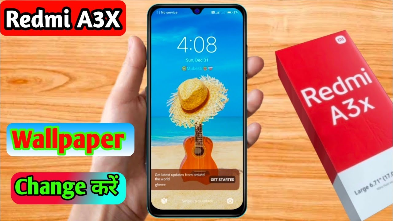 how to change lock screen wallpaper in redmi a3x, redmi a3x change ...