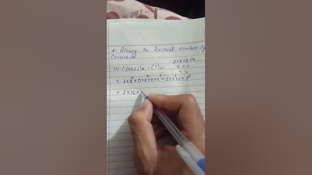 Binary to Decimal Number System Conversation - YouTube