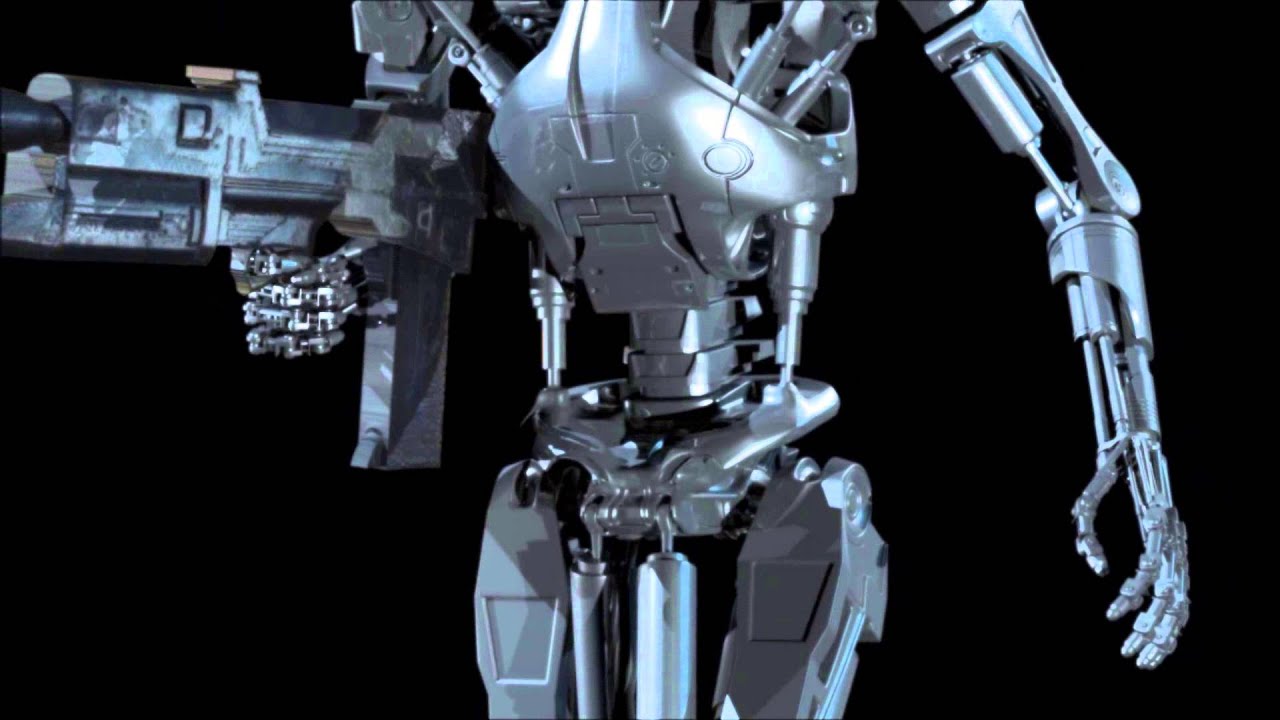 Terminator - T-800 3d model - YouTube