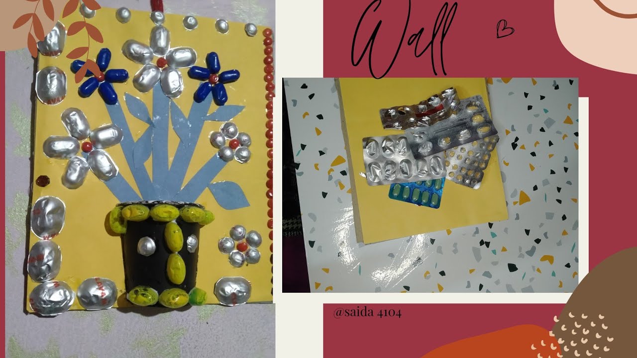 wall hanging craft ideas//diy medicine recycling craft//@saida 4104 ...
