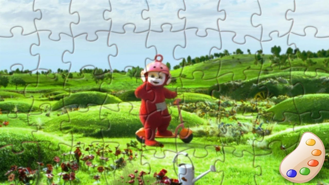 Teletubbies Cbeebies Tinky Winky Dipsy Po Fun Kids Puzzle Game - YouTube