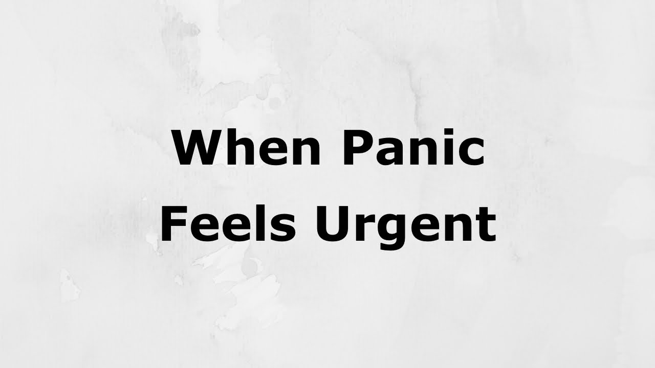 Why Panic Feels So Urgent | A Simple Explanation - YouTube