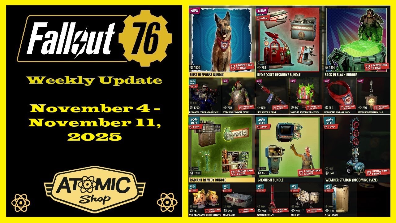 New Atomic Shop Weekly Update From November 4 To November 11, 2025 ...