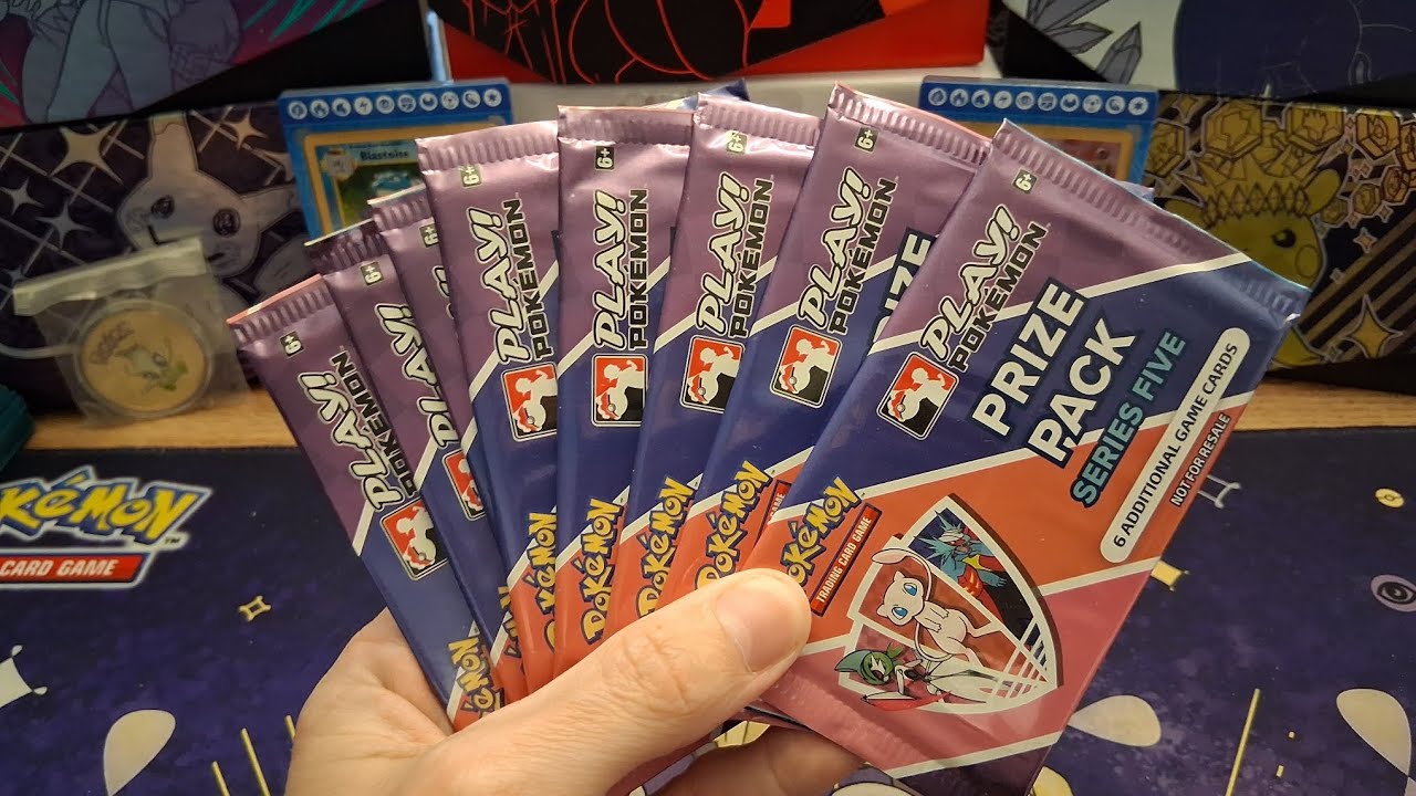 Ripping some Pokemon play prize packs series 5!!! - YouTube