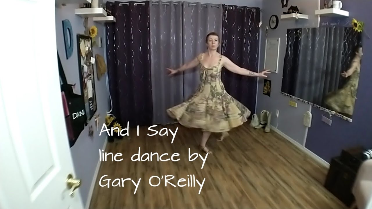 And I Say line dance - YouTube