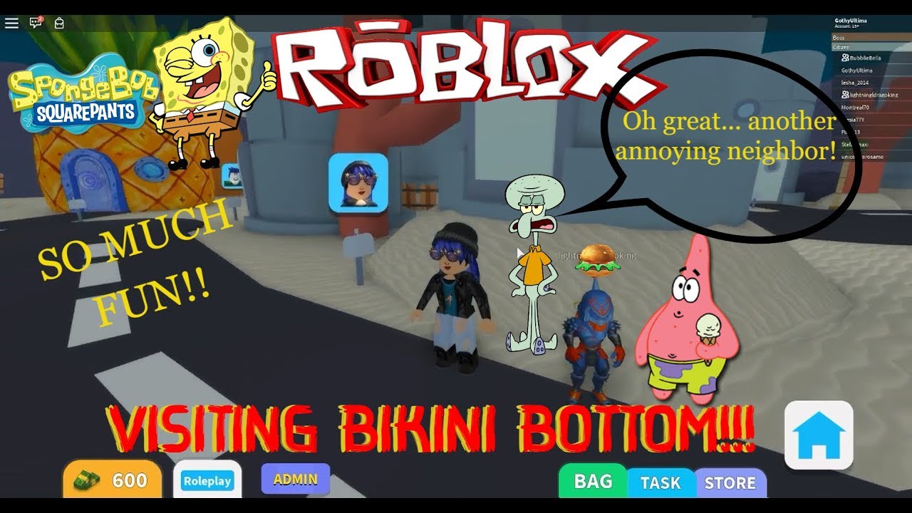 ROBLOX- SPONGEBOB BIKINI BOTTOM ROLE PLAYING AND MAKING CRABBY PATTIES ...