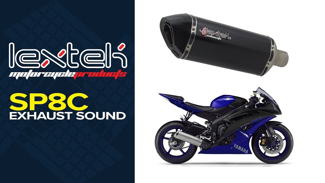 Lextek SP8C Exhaust Sound: Yamaha YZF R6 High Level (08-14) - Superbike ...