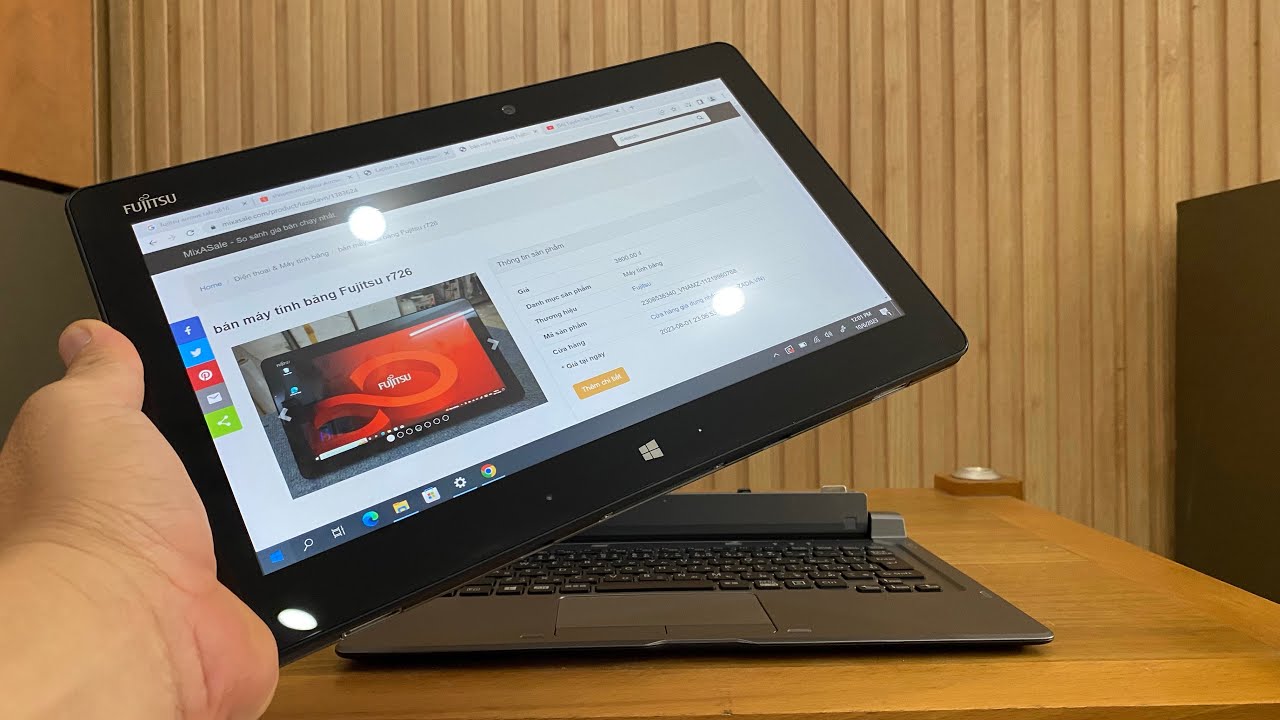2tr400 Máy tính Fujitsu arrows Tap Q616 cảm ứng core M3 R4 SSD128g học ...