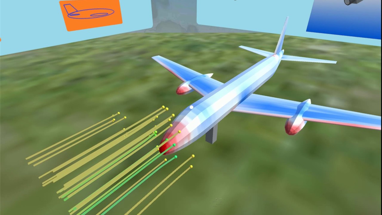 Aircraft CFD in Virtual Reality - YouTube