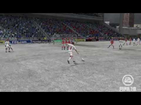 FIFA 10 - Liverpool 1-0 Burnley - Free Kick - Snow