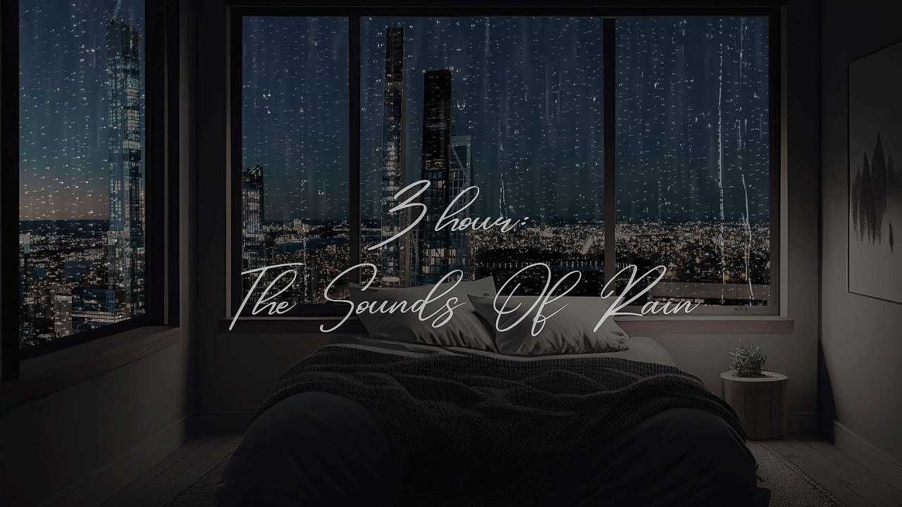 Sudden Rain in Midnight Outside The Window | The Sound Of Heavy Rain ...