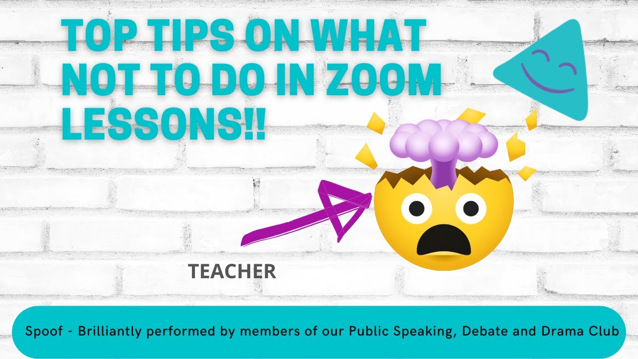 Top tips on what NOT to do in ZOOM lessons | HOME EDUCATION UK - YouTube
