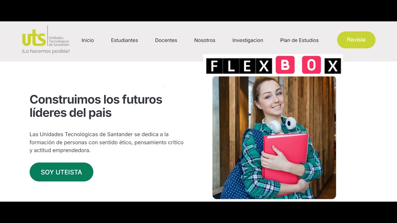 FLEXBOX - Proyecto "UTS Static Website" - Nro1 - YouTube