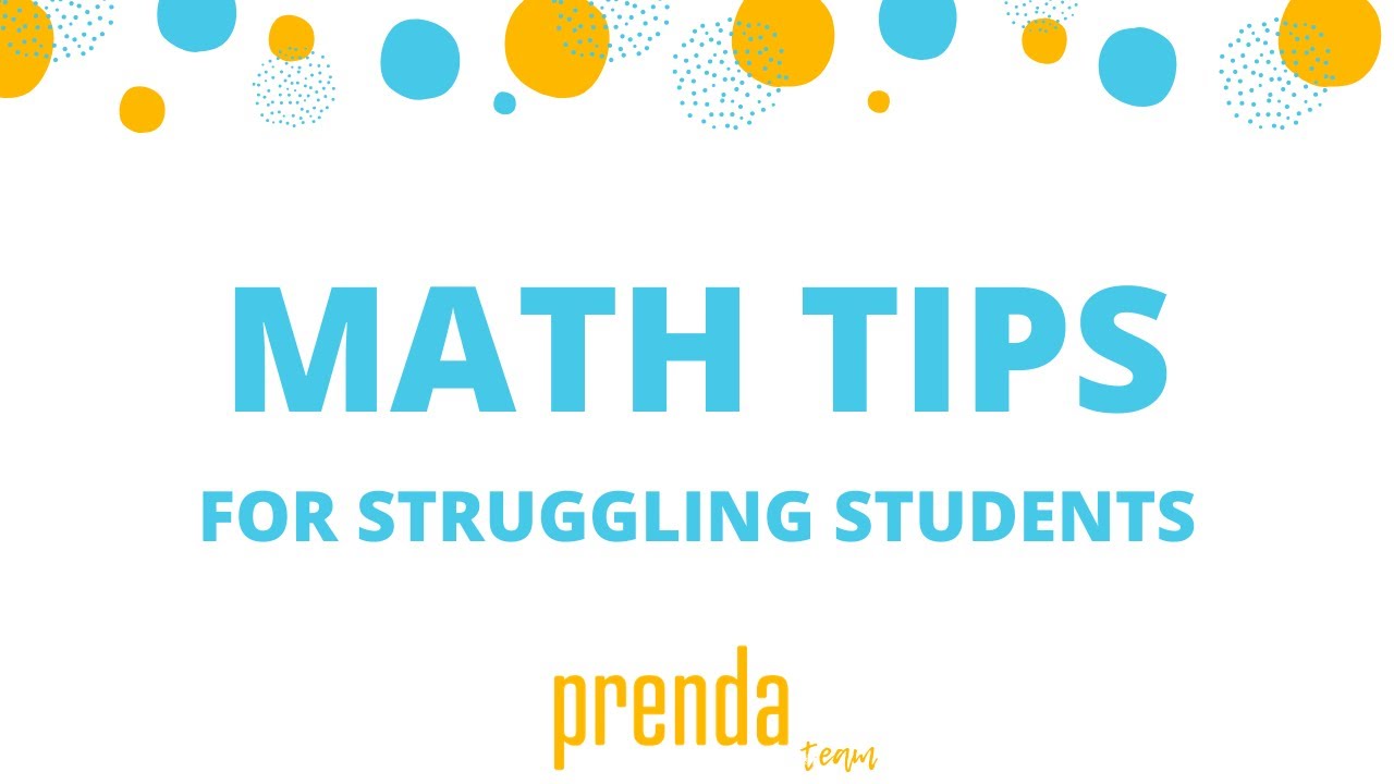 Math Tips for Struggling Students - YouTube