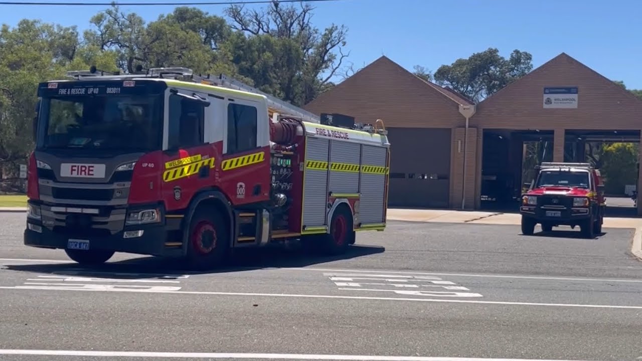 Welshpool 1st UP and LT Departing and Arriving Welshpool Fire Station ...