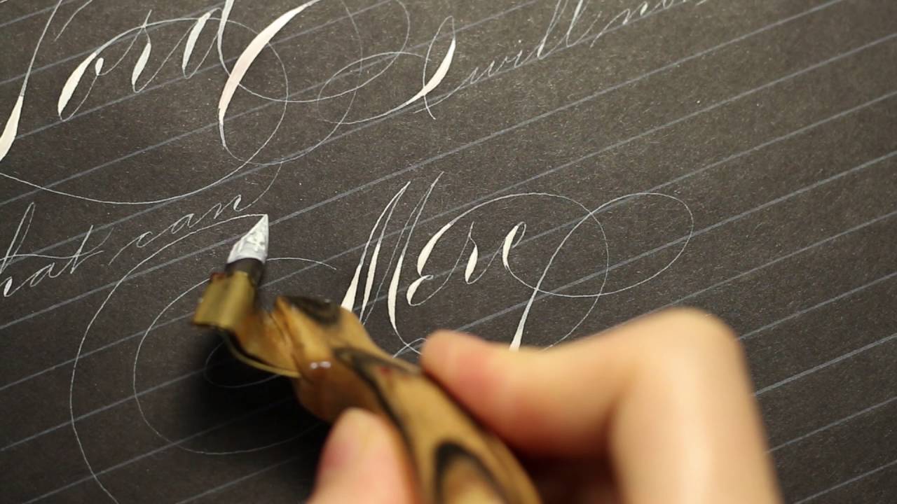 Writing Psalm 118:6 in Ornamental Penmanship by Master Penman Connie ...