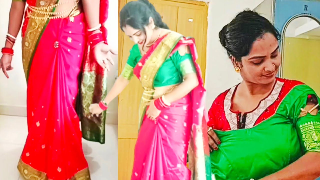 New sare draping blog #cloth - YouTube