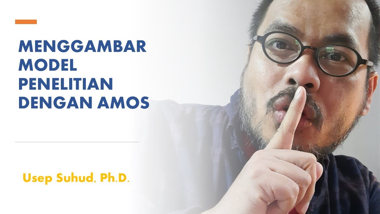 #064 TUTORIAL Menggambar Model Penelitian dengan AMOS - YouTube