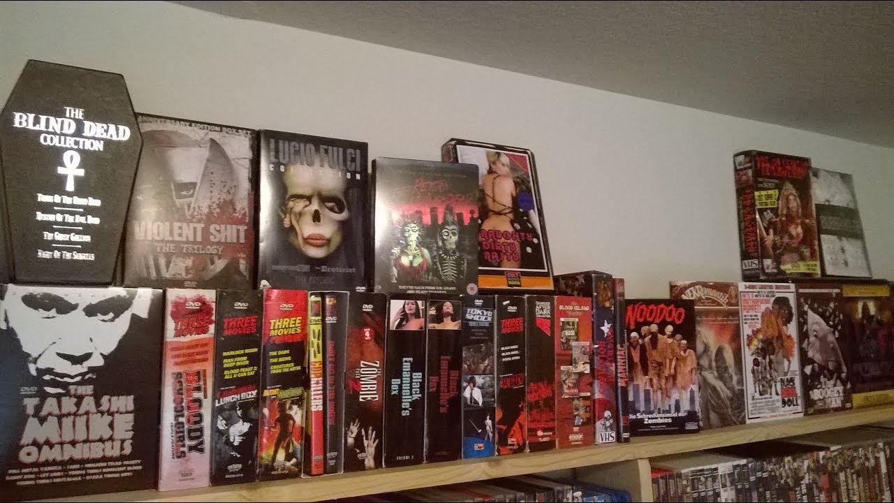 My Horror Collection top shelf (final episode) - YouTube