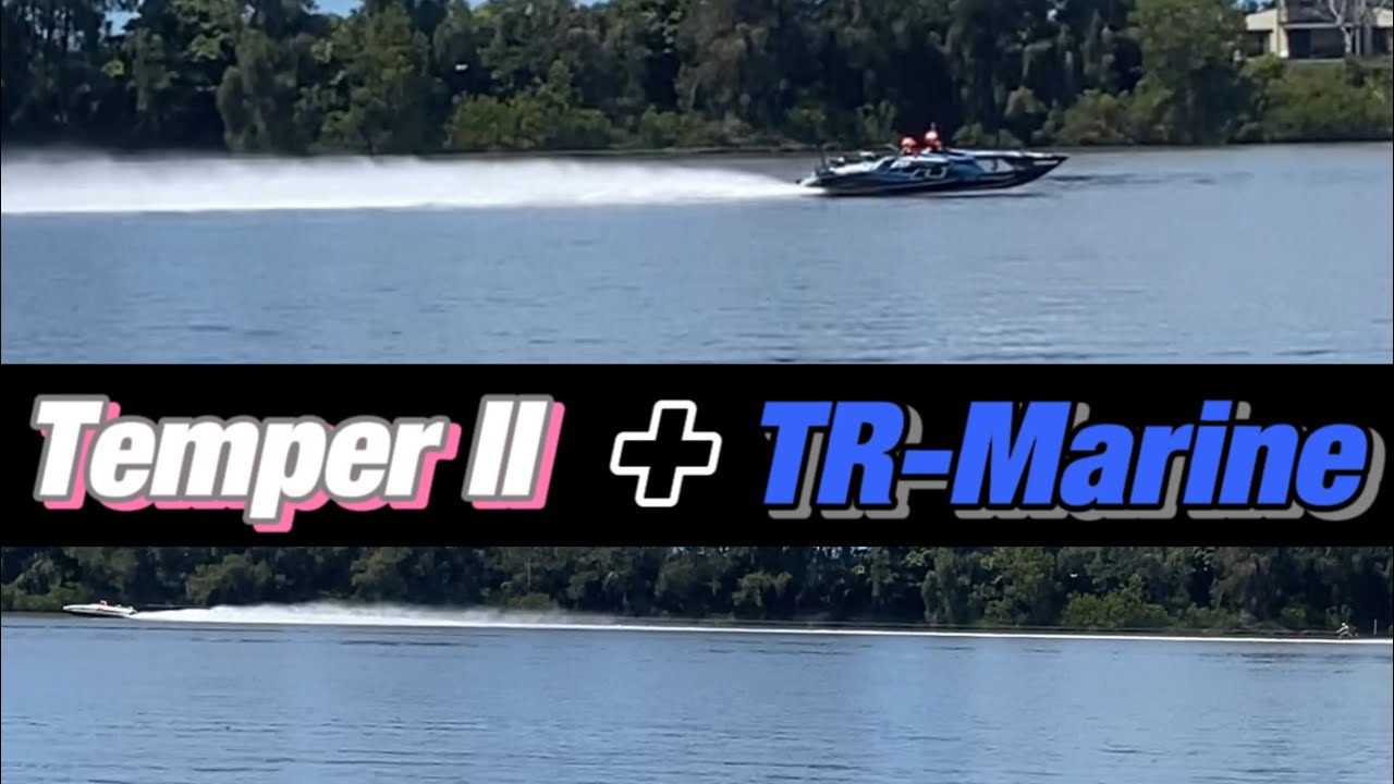 Temper 2 starting as Tr Marine finishes-110+MPH Water Ski Racing - YouTube