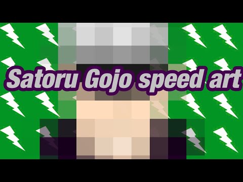 Satoru Gojo speed art!! - YouTube