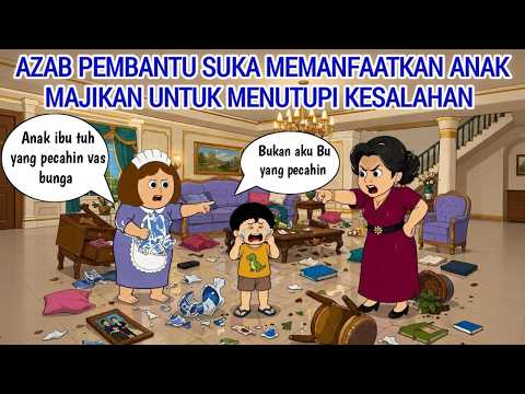 AZAB PEMBANTU SUKA MEMANFAATKAN ANAK MAJIKAN UNTUK MENUTUPI KESALAHAN | ANIMASI AZAB