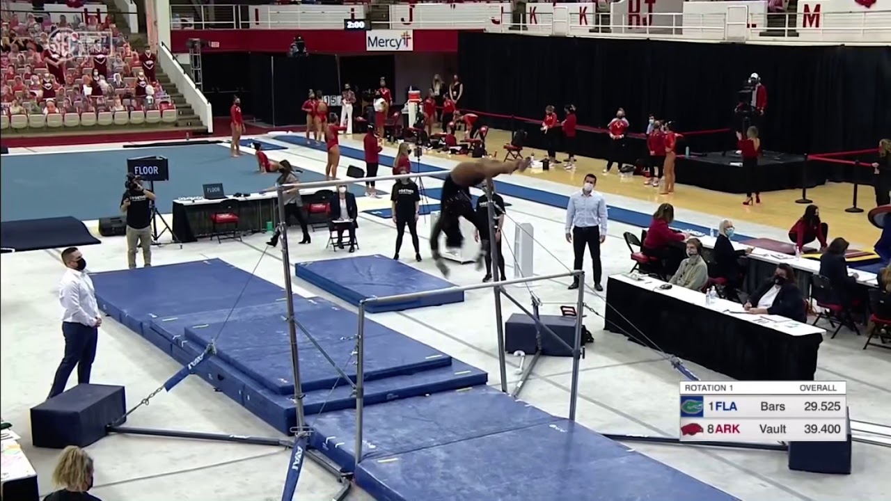 Trinity Thomas Bars Florida @ Arkansas 2021 9.975 - YouTube