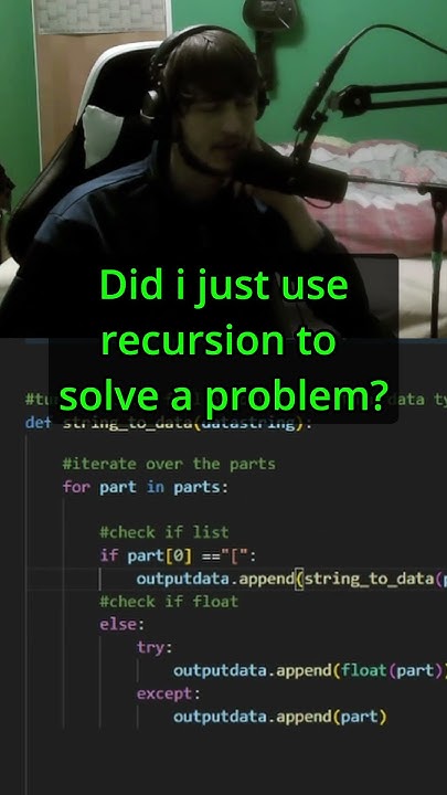 recursion #programming #python #streamer #ai #coding #twitch #highlights #clips #recursion - YouTube