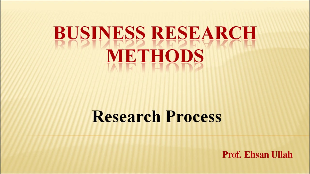 Research Process | Business Research Methods || Lecture 3 - YouTube