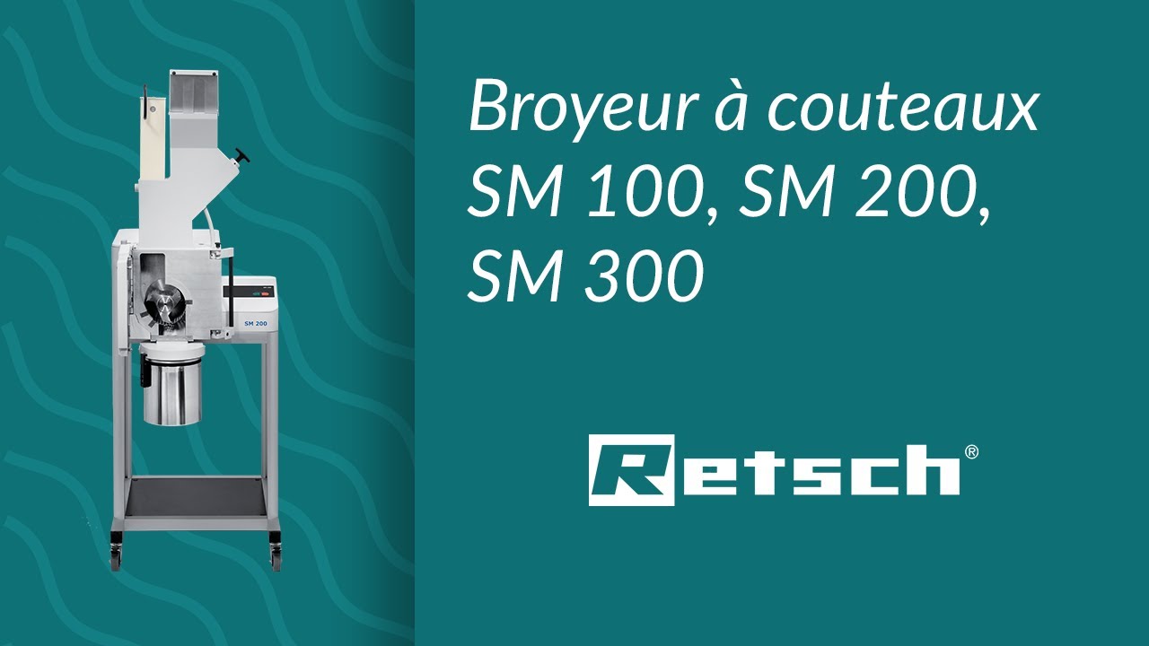 Broyeurs à couteaux SM 100, SM 200, SM 300, RETSCH® - YouTube
