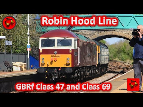 GB Railfreight Class 47 and Class 69 (Shirebrook, Robin Hood Line ...